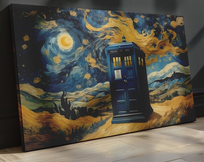 Canvas Doctor Who Tardis Box London Art Doctor Who Wall Art London Big ...