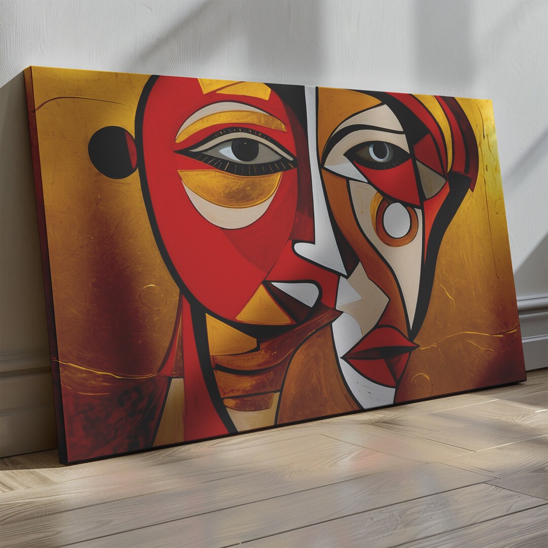 Pablo Picasso Style Face Design Canvas Pablo Picasso Abstract Canvas ...
