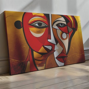 Pablo Picasso Style Face Design Canvas Pablo Picasso Abstract Canvas ...