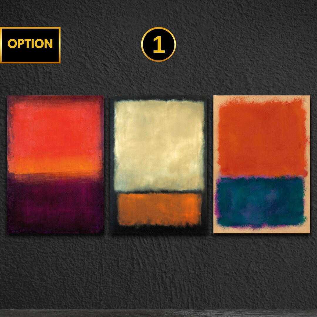 Mark Rothko Style Mark Rothko Canvas Rothko Exhibition Poster Mark Rothko Print Mark Rothko Art ...