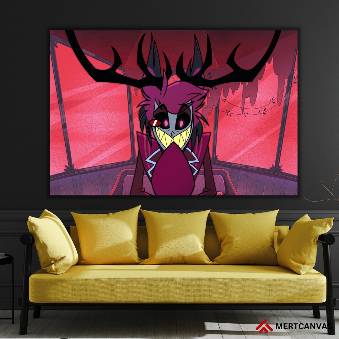 Alastor Poster Alastor Canvas Hazbin Hotel Art Demon Character Design ...