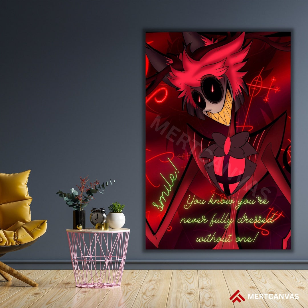 Alastor Poster Alastor Canvas Hazbin Hotel Art Demon Character Design ...