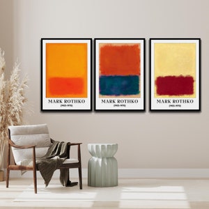 Mark Rothko Style Mark Rothko Canvas Rothko Exhibition Poster Mark ...