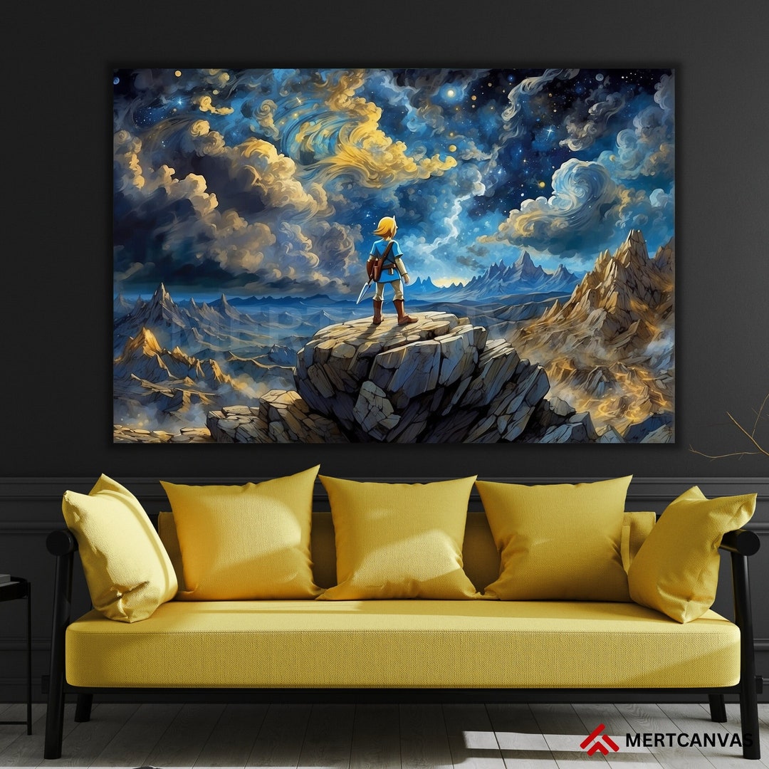 The Legend of Zelda Canvas Poster Anime Fan Arts Legend of Zelda Link ...