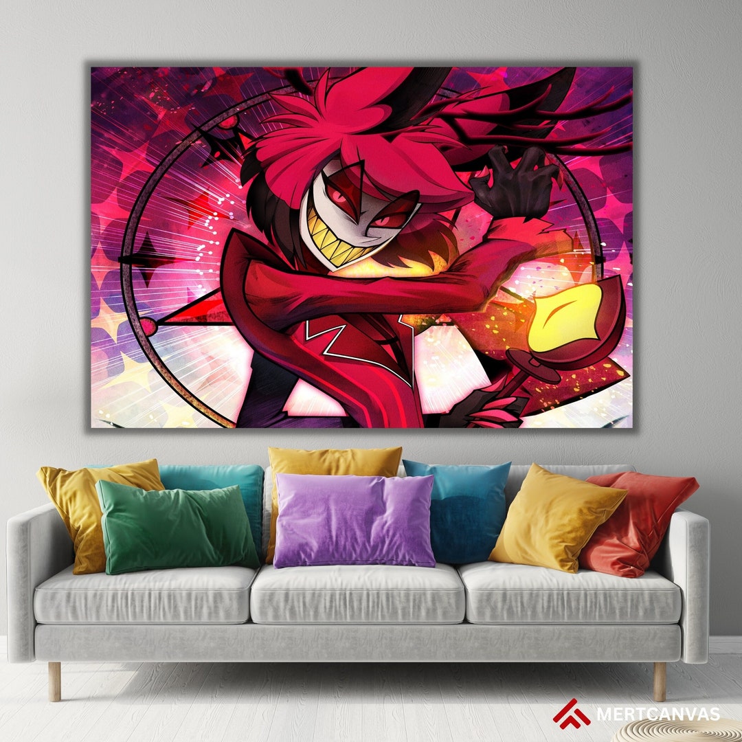 Alastor Poster Alastor Canvas Hazbin Hotel Art Demon Character Design ...
