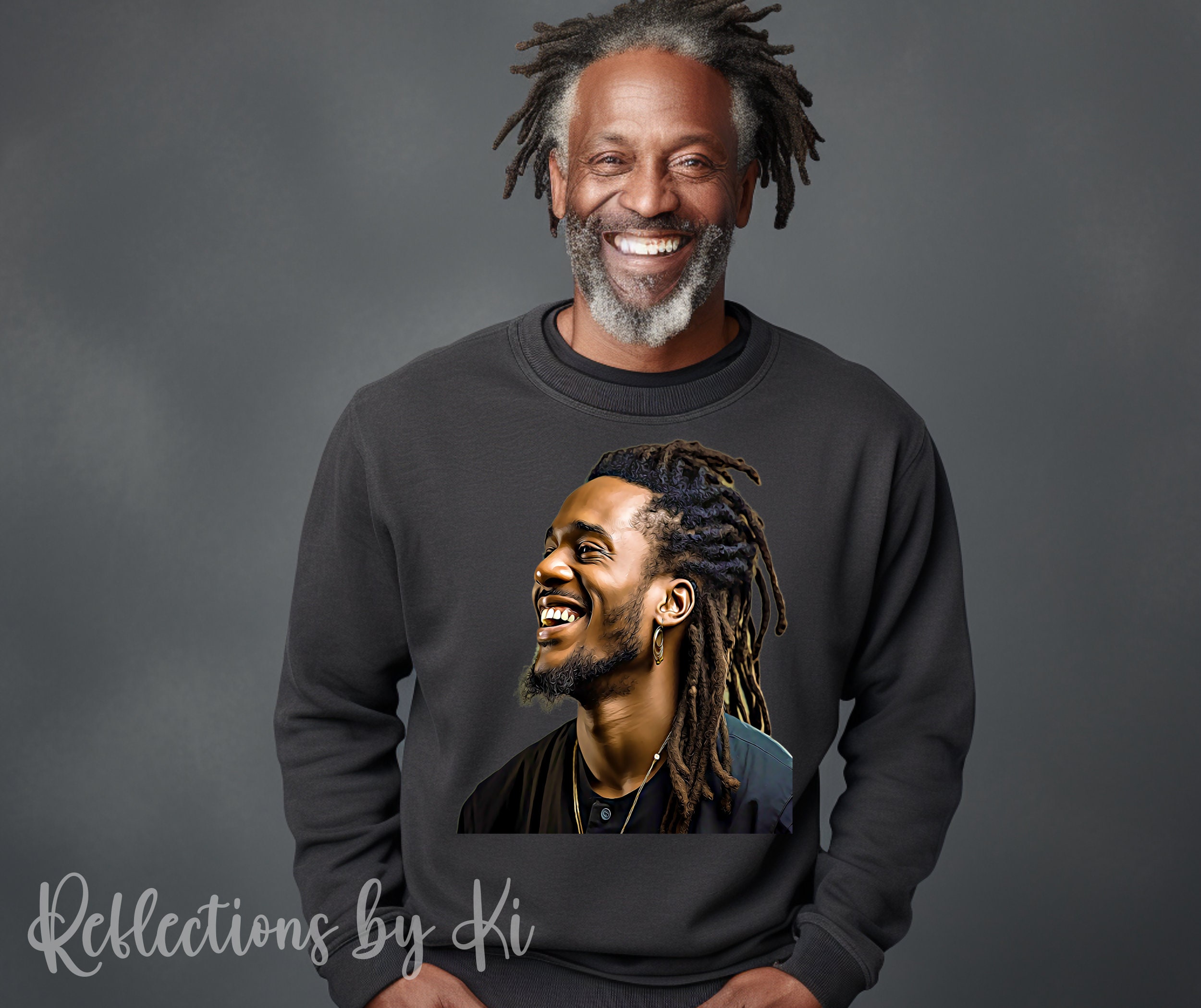 Locs SVG, Black Dread Man With Beard Svg, Black Man Clipart, African ...