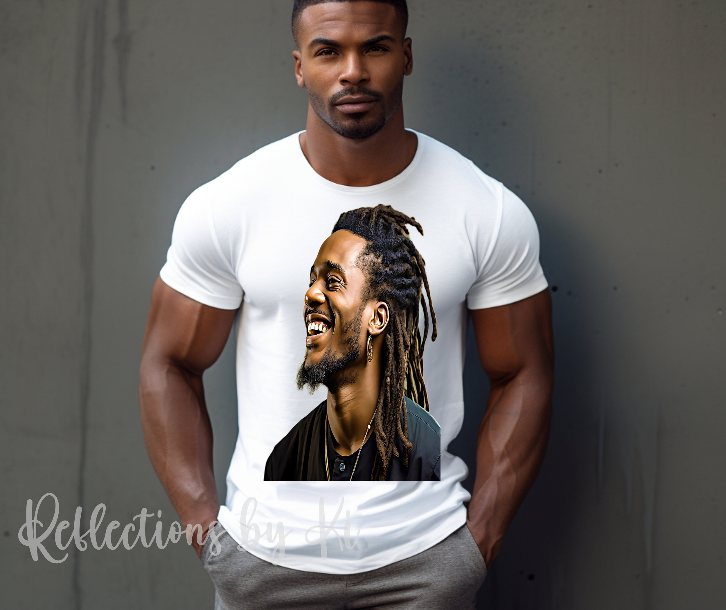 Locs SVG, Black Dread Man With Beard Svg, Black Man Clipart, African ...