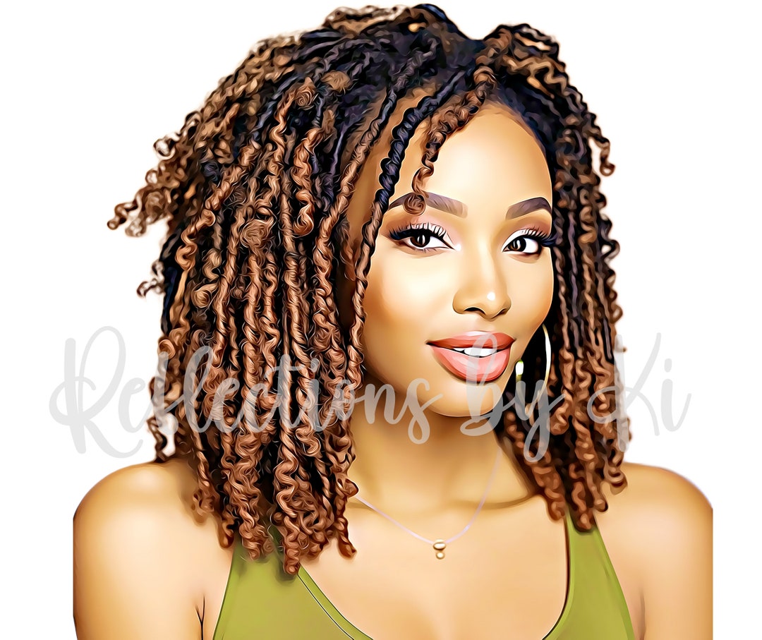 Locs SVG Black Woman Locs SVG Natural Svg Black Girl SVG - Etsy