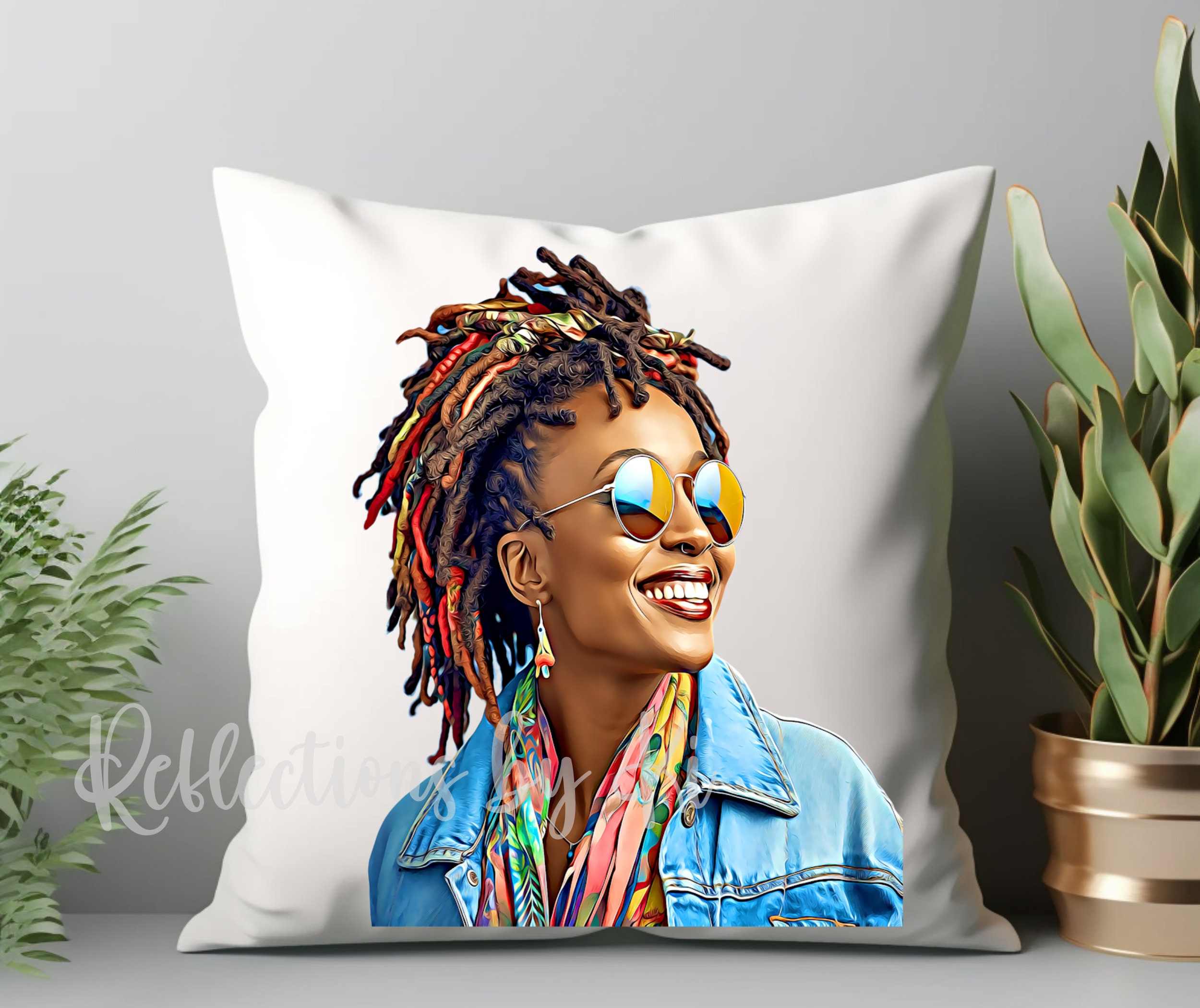 Locs SVG Black Woman Locs SVG Natural Svg Black Girl SVG - Etsy