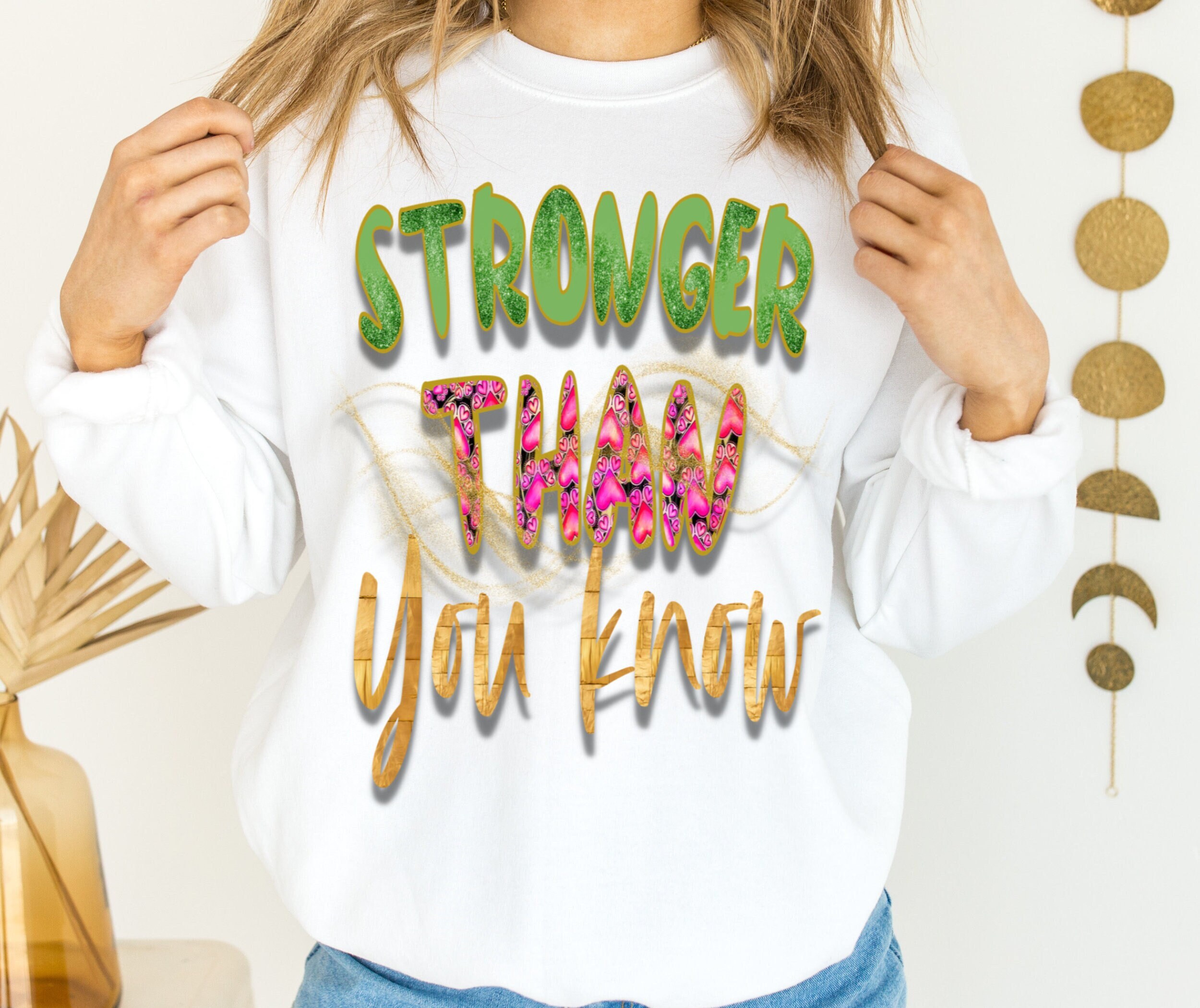 Clipart Inspiration Quotes, Uplifting SVG, Affirmation SVG, stronger ...