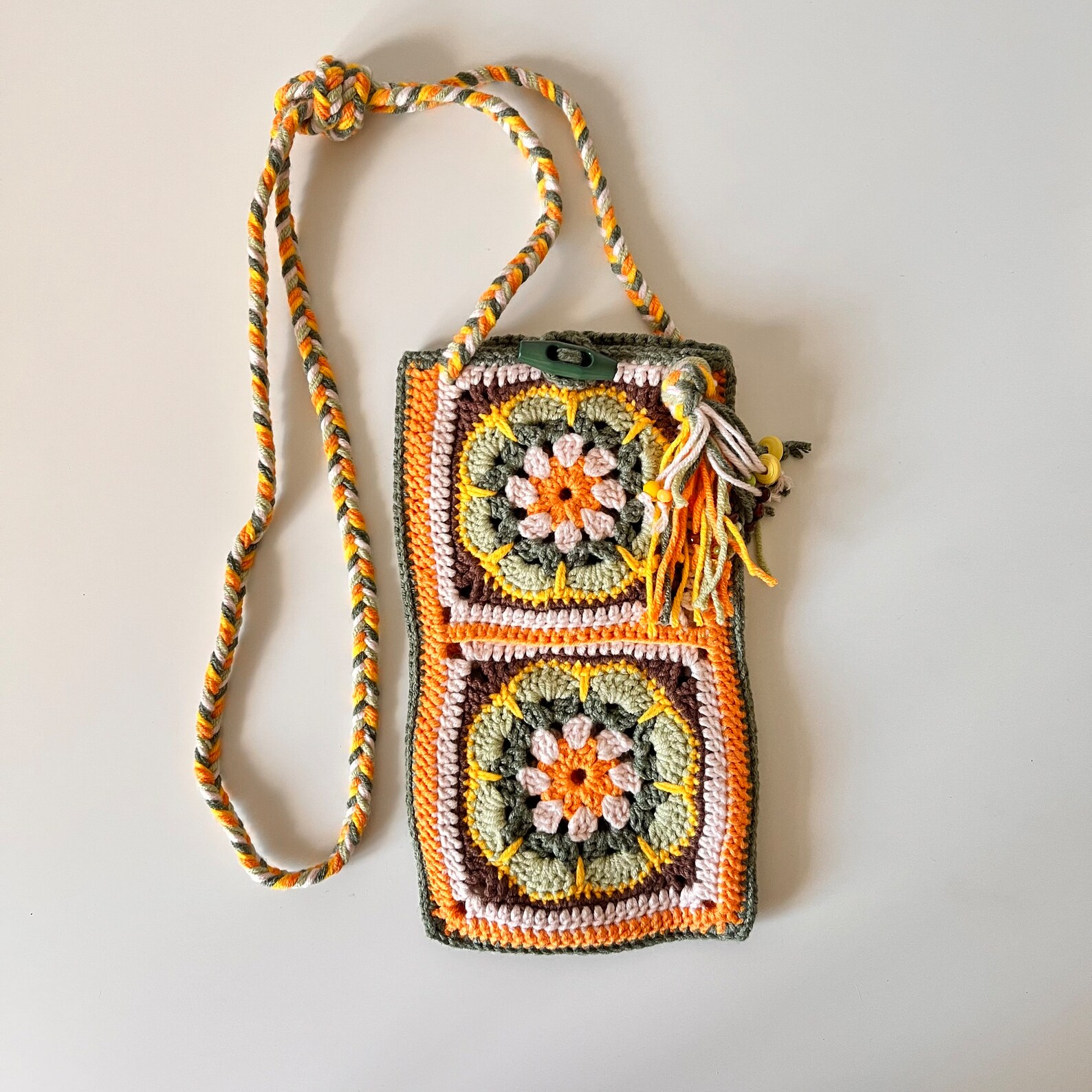 Crochet Phone Bag, Crossbody Mobile Bag, Crochet Purse for Mobile ...