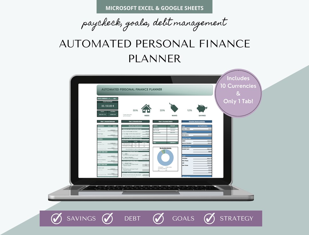 Ultimate Paycheck Budget Planner | Smart Income & Debt Management ...