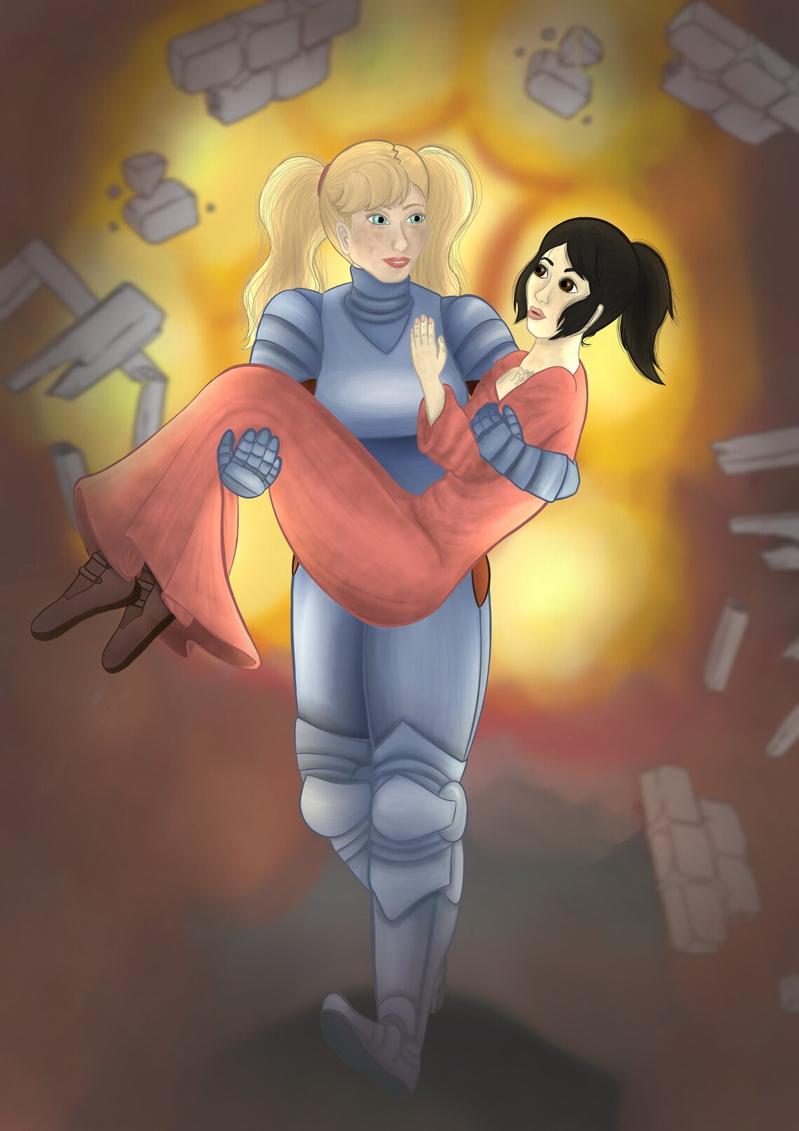 Ann Takamaki und Shiho Suzui Fanart Print, Persona 5 Kunstwerk, kleiner ...