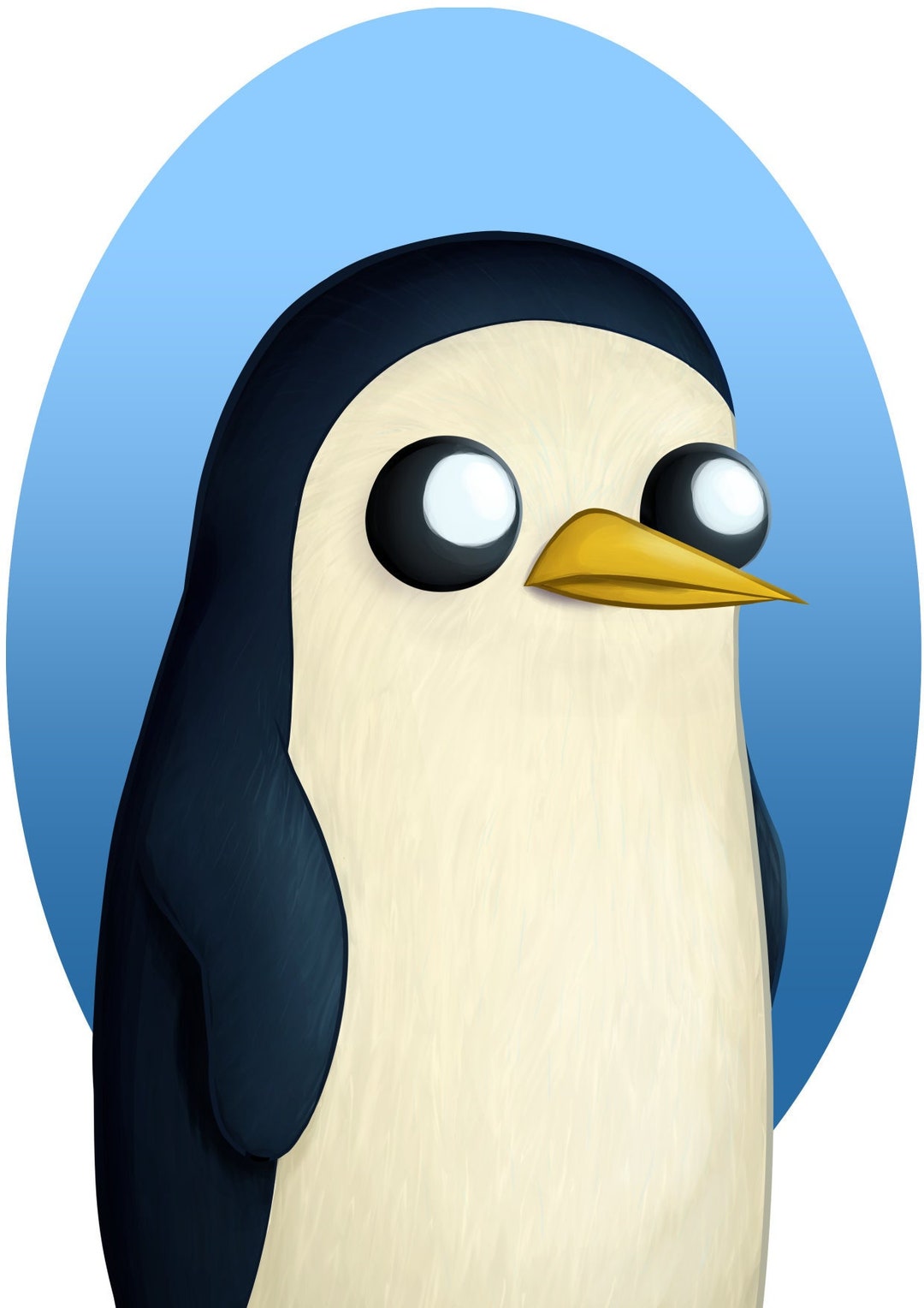 Gunter the Penguin Fanart Print Adventure Time Artwork Small - Etsy
