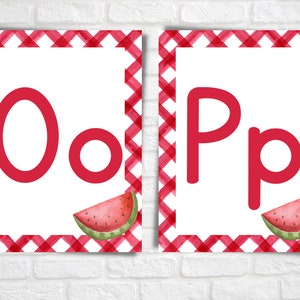 Alphabet Posters Picnic Alphabet Posters Printable - Etsy