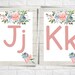 Alphabet Posters Floral Alphabet Posters Printable Alphabet Classroom ...