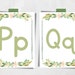 Alphabet Posters Floral Alphabet Posters Printable Alphabet Classroom ...