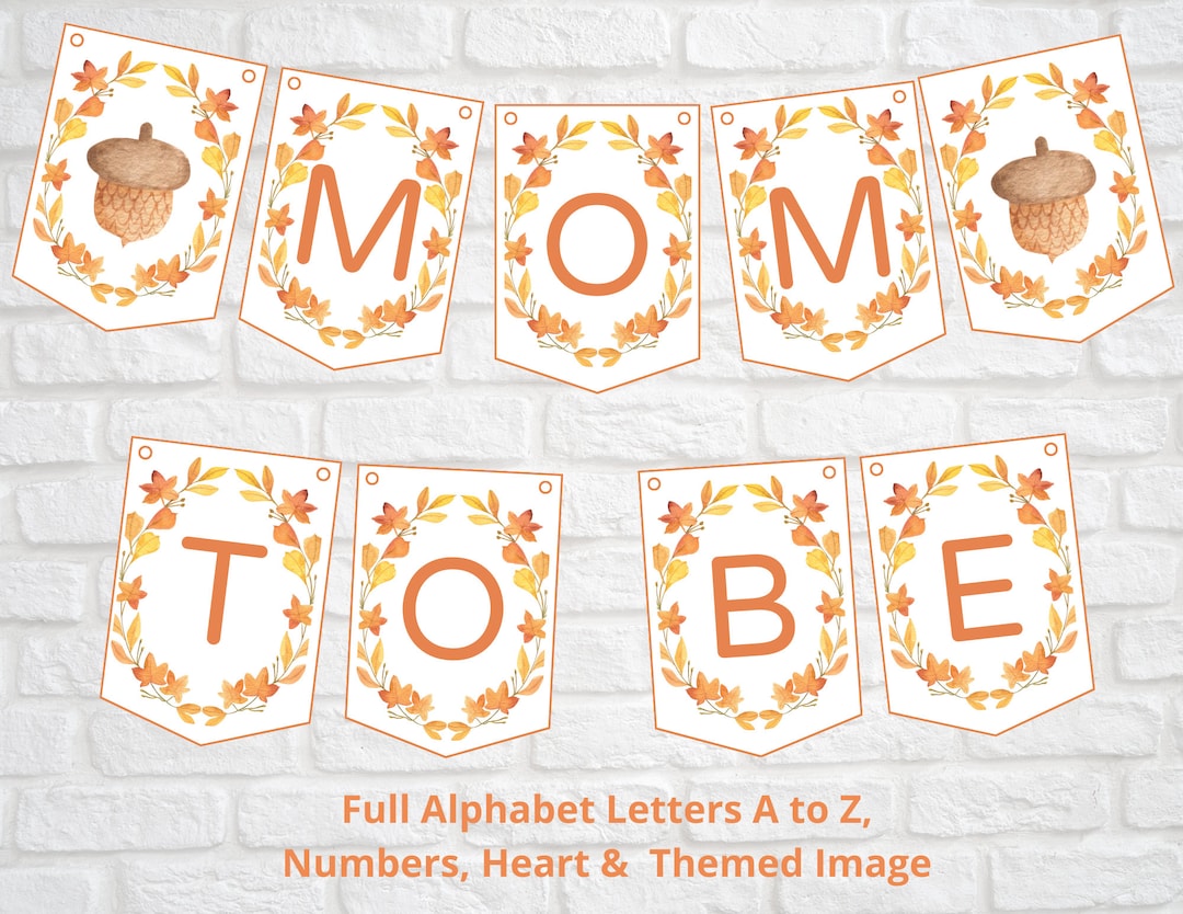 Printable Alphabet Banner Set |fall Alphabet Banner | Letters A- Z ...