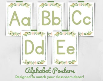 Alphabet Posters, Large Format for Classroom Use - Etsy