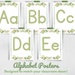 Alphabet Posters Floral Alphabet Posters Printable Alphabet Classroom ...