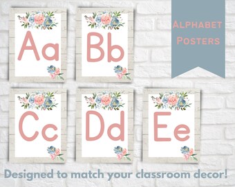 Alphabet Posters, Large Format for Classroom Use - Etsy