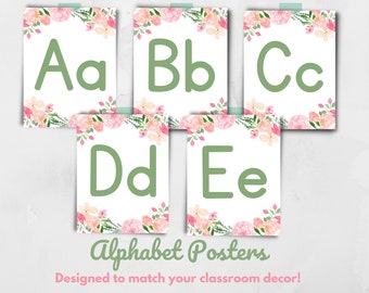 Alphabet Posters, Large Format for Classroom Use - Etsy