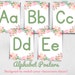 Alphabet Posters Floral Alphabet Posters Printable Alphabet Classroom ...