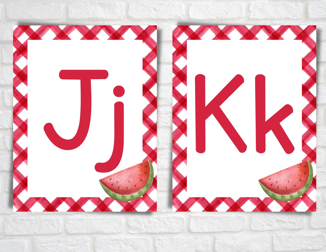 Alphabet Posters Picnic Alphabet Posters Printable - Etsy