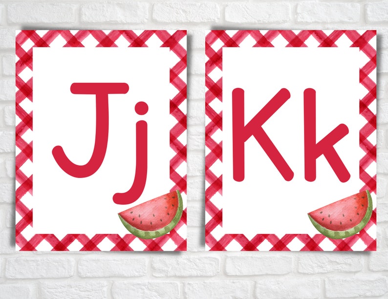 Alphabet Posters Picnic Alphabet Posters Printable Alphabet Classroom ...