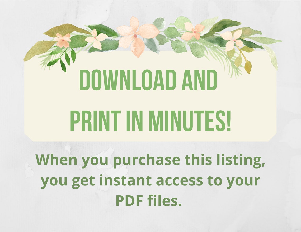 Alphabet Posters Floral Alphabet Posters Printable - Etsy