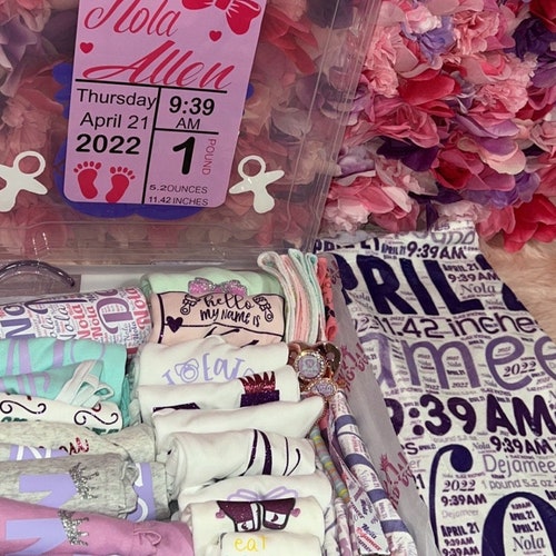 PERSONALIZED BABY BOX - Etsy