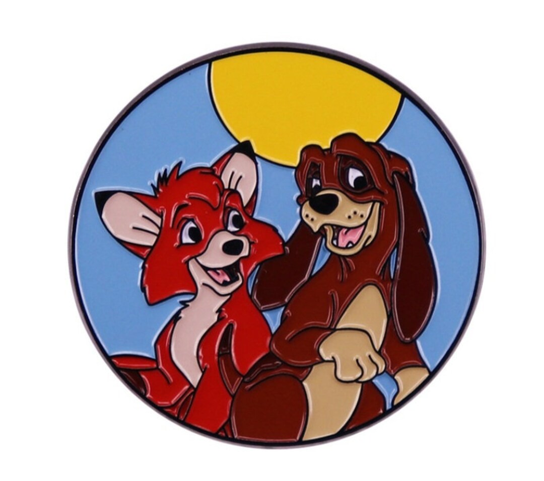 Enamel Pin the Fox and the Hound Disney Todd Dogs - Etsy