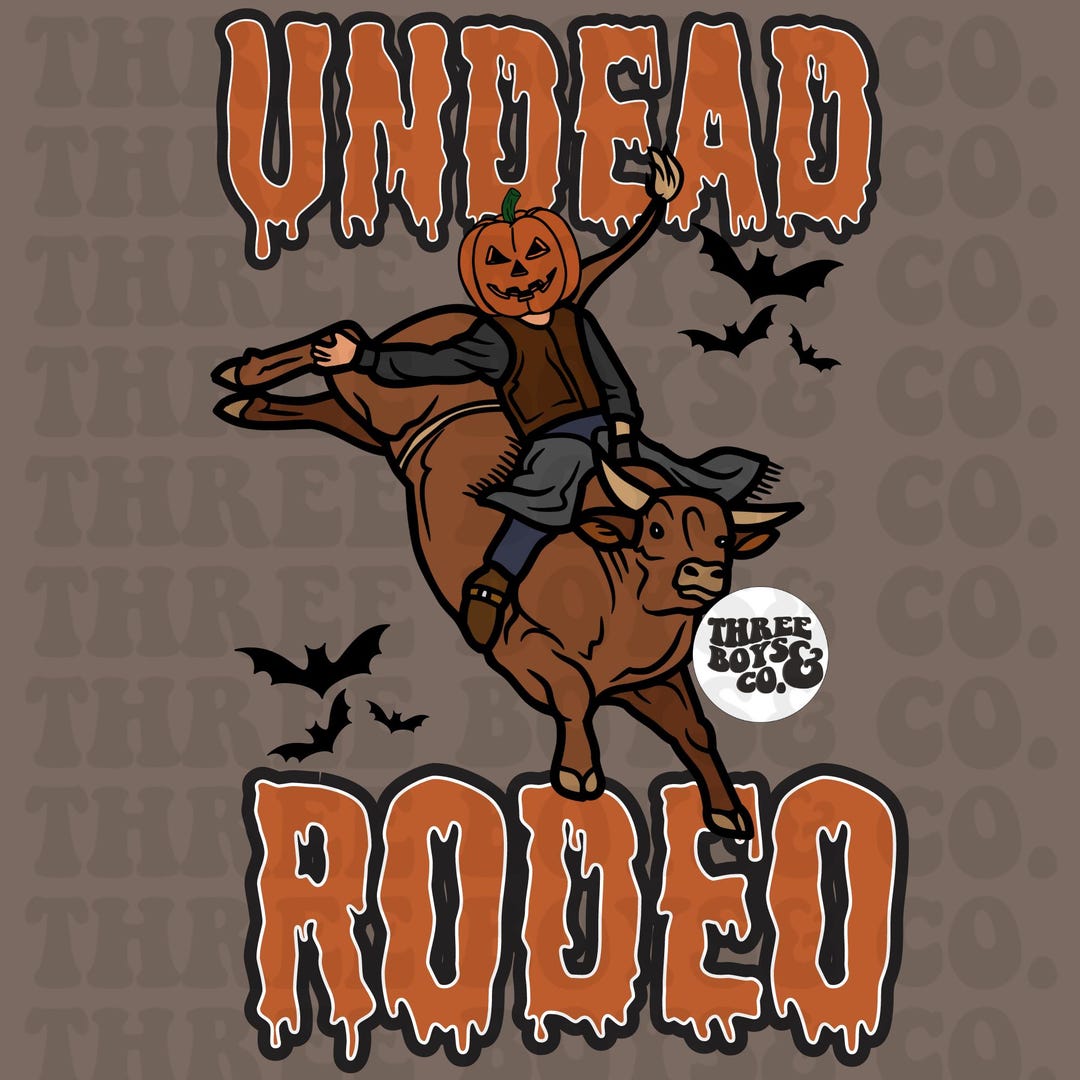 Undead Rodeo Png| Boy Halloween | Country Png - Etsy