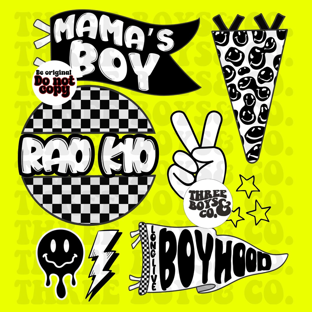 Rad Kid Png | Summer Png | Boy Png | Boy Digitals - Etsy