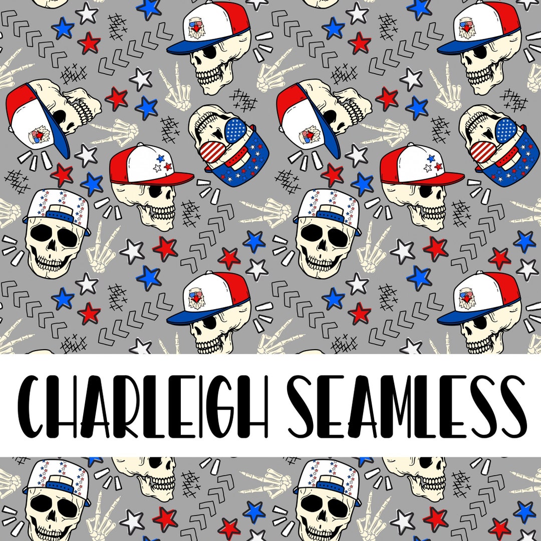 Free Skully | Boy Png | Boy Seamless | 4th of July Seamless | Boy ...