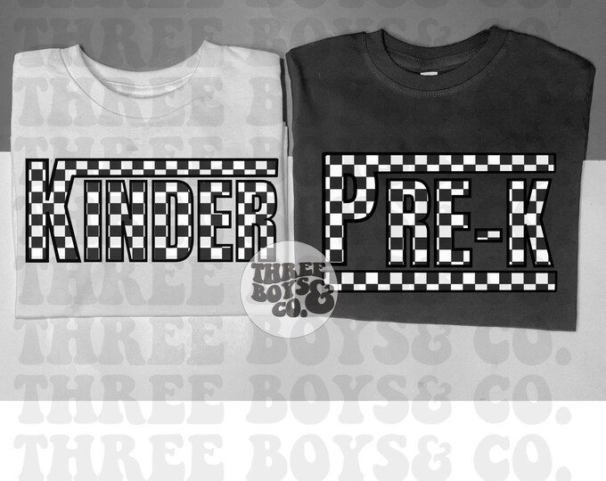 Checkered School Png Bundle| Boy School Bundle| Checkered Png - Etsy