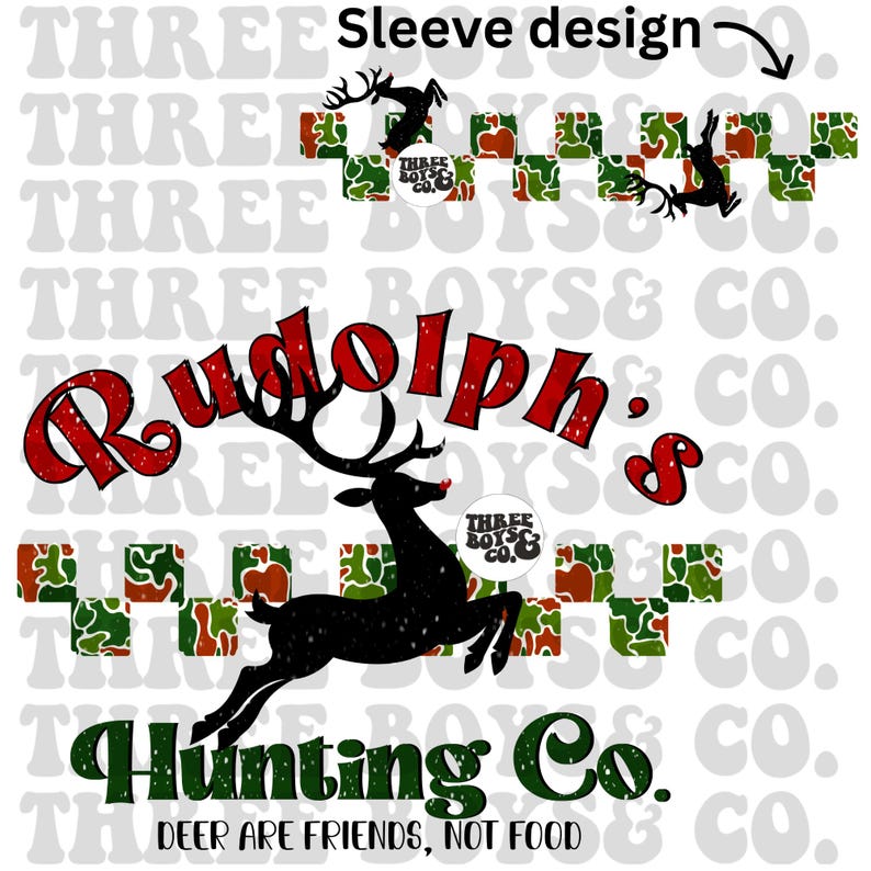 Rudolph’s Hunting Co Png | Boy Png | Hunter Png | Digital Download ...