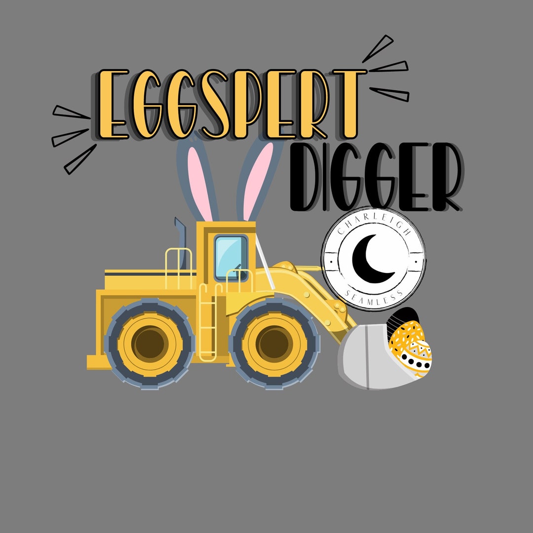 Eggspert Digger | Easter Png | Boy Easter | Easter Seamless | Boy ...