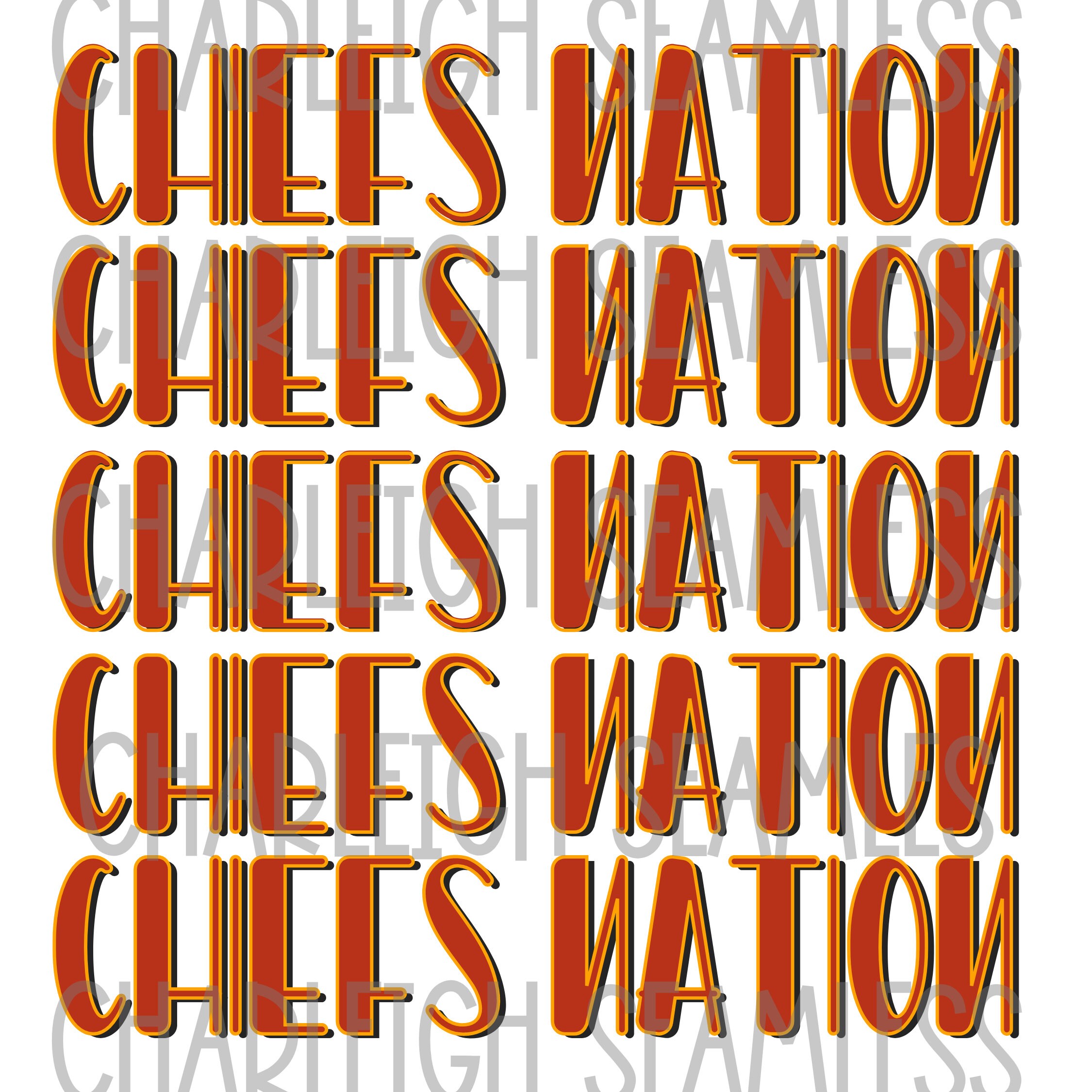 Chiefs Nation Png Footballs Png Kansas Png - Etsy
