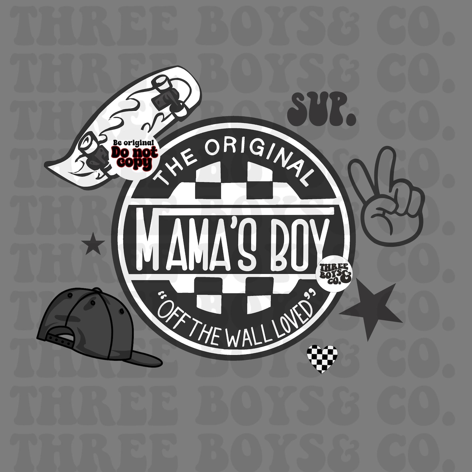 Mamas Boy Png | Original Creator | Skater Boy PNG | Rad Boy Png - Etsy