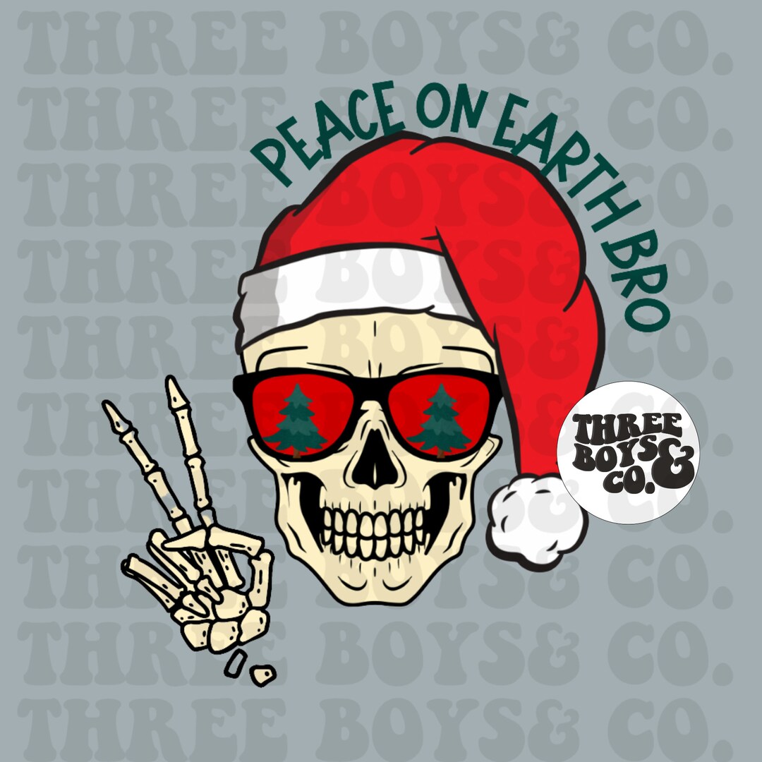 Peace on Earth Bro Png | Holiday Png | Christmas Png - Etsy