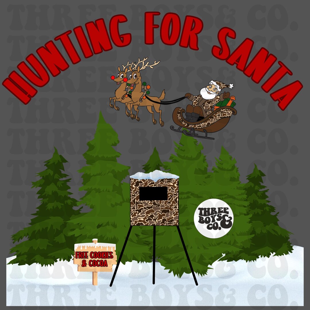 Hunting for Santa Png | Digital Download | Christmas Png |hunter Png - Etsy