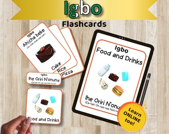 Igbo Language Learning Cards Flashcards Memory Cards - Etsy
