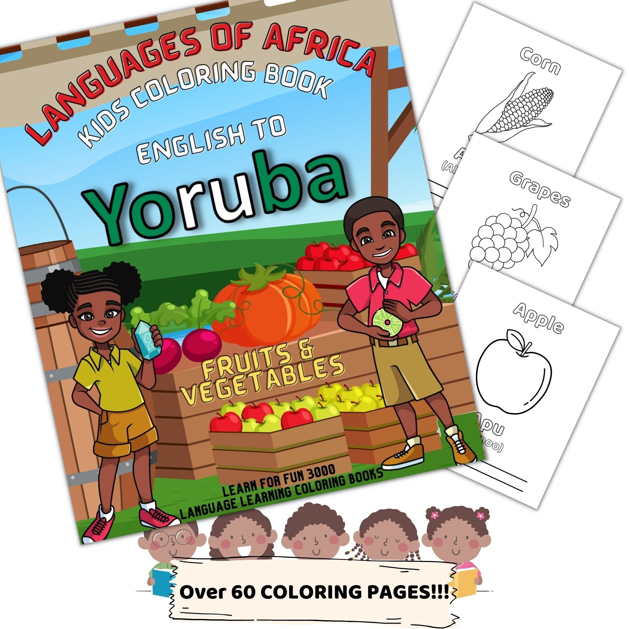 Yoruba / African Language Learning Digital Download Coloring - Etsy