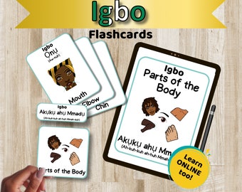 Igbo Language Learning Cards Flashcards Memory Cards - Etsy