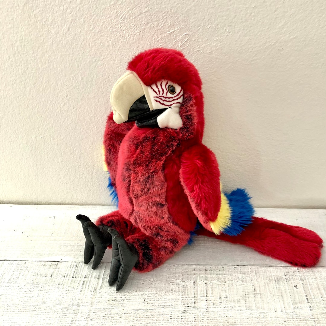 2002 Scarlett Macaw Puppet by Folkmanis - Etsy