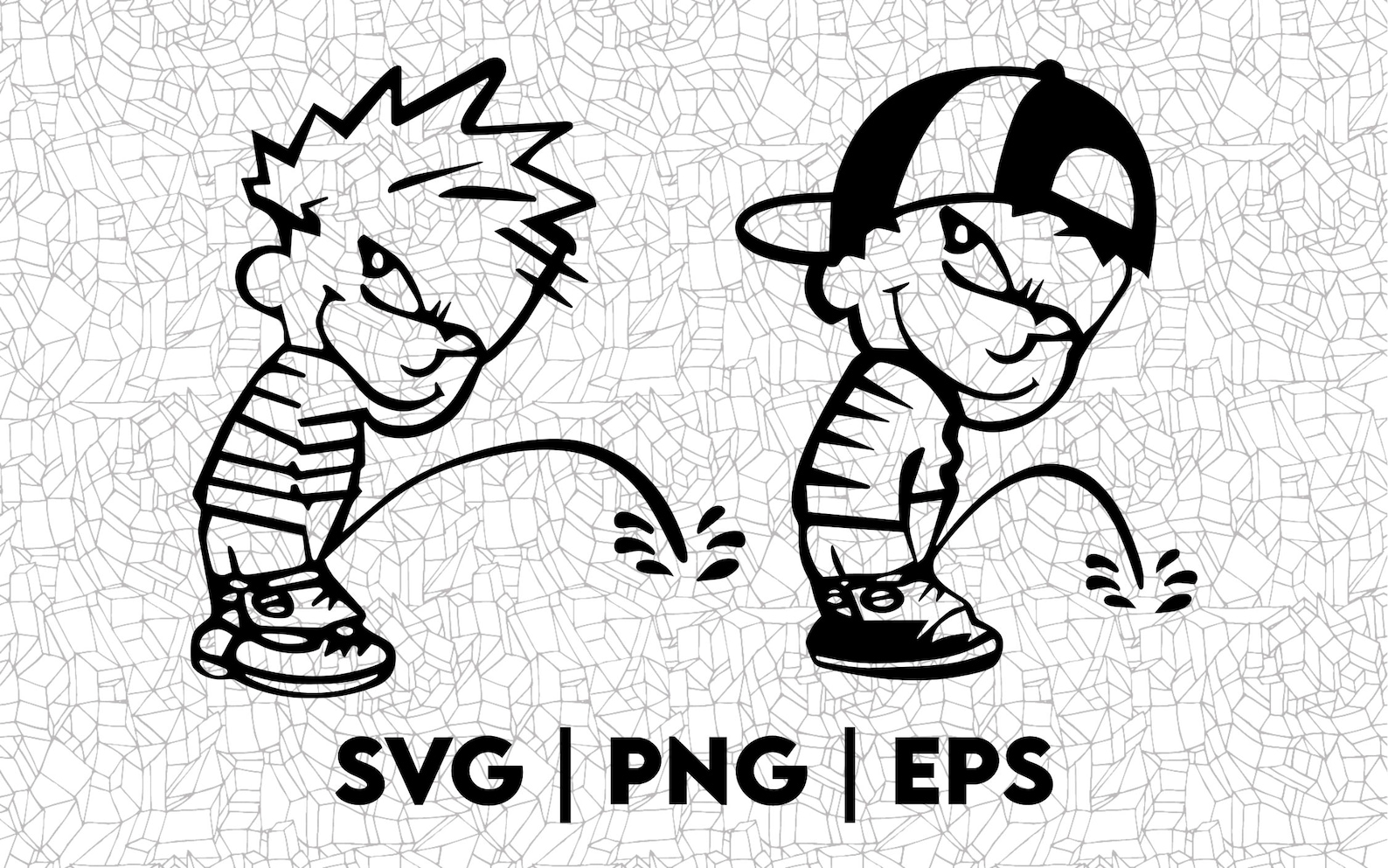 Peeing Boy Design | PNG SVG EPS | Great for T-shirts, Decals, Stickers ...