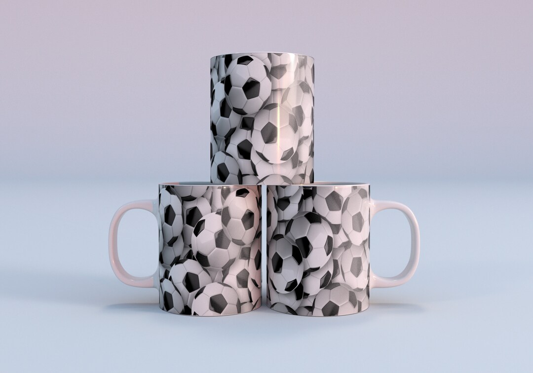 Soccer Balls Mug Design | for 11oz Coffee Mugs | PNG Digital Download ...