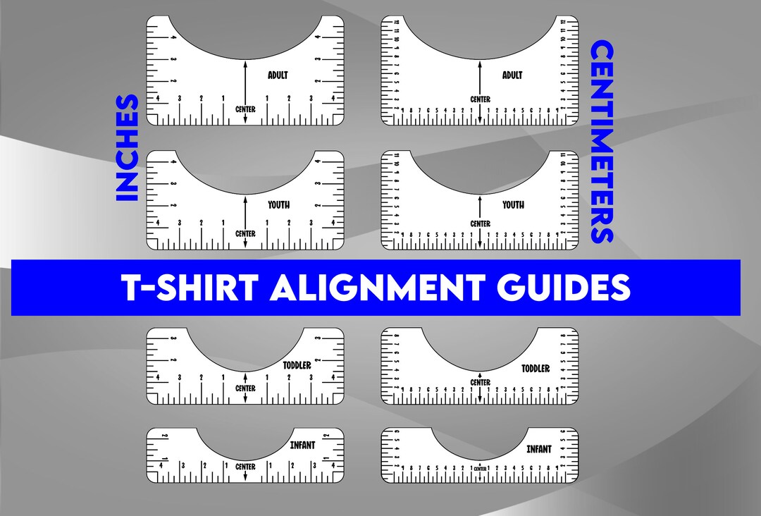 T-shirt Alignment Guides Bundle | DXF EPS JPEG Png Svg | Great for T ...