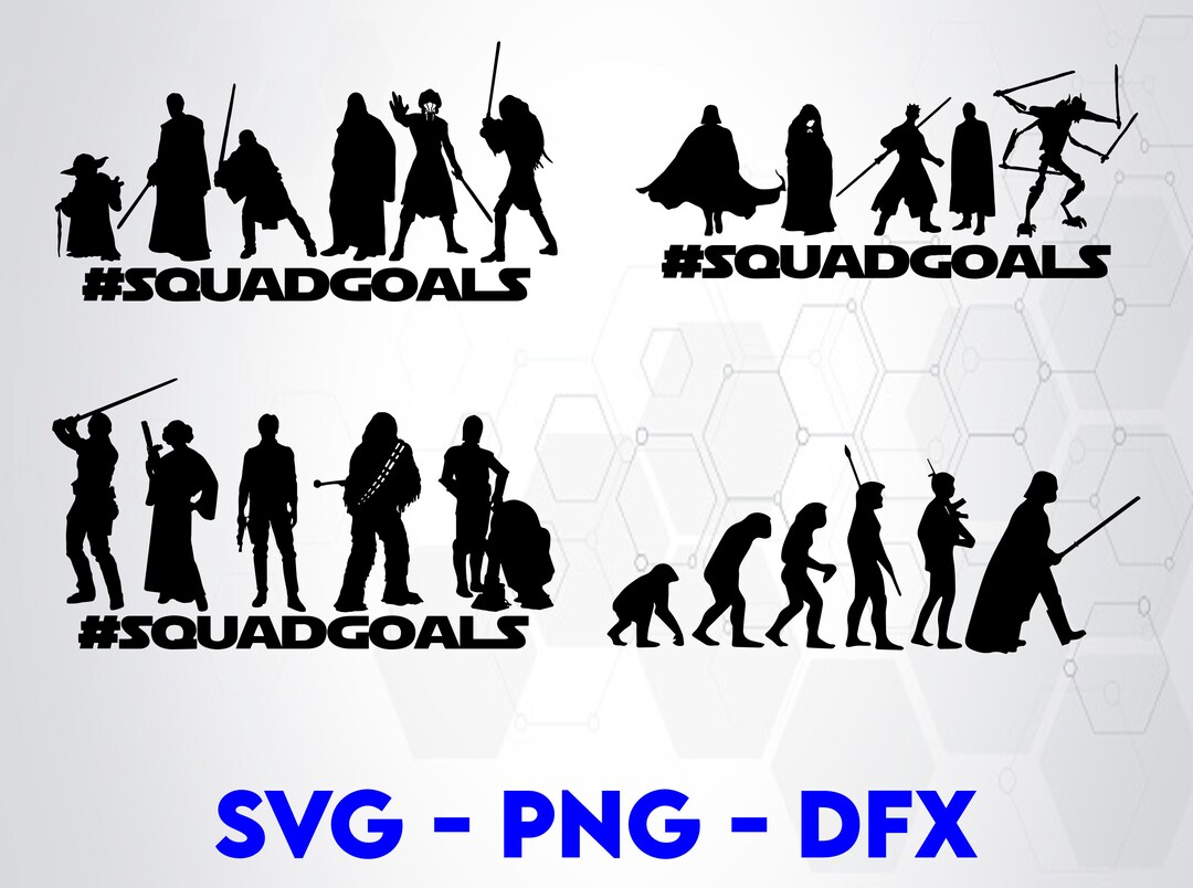 Squad Goals Bundle | Svg, Png, Dfx | Great for T-shirts, Decals ...